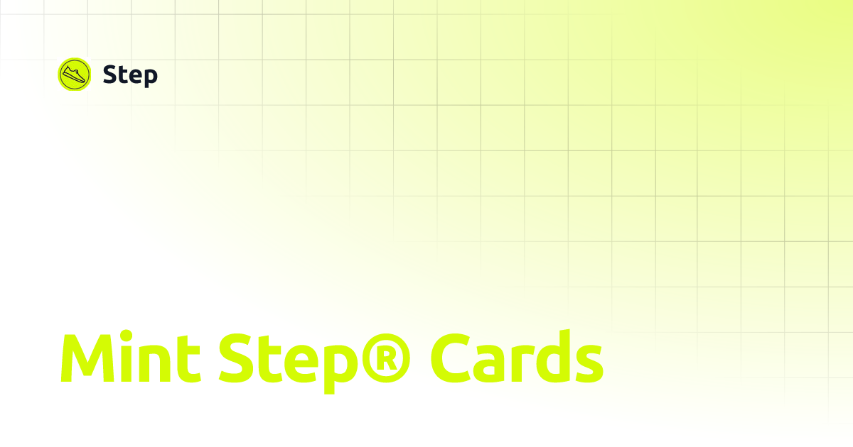 Mint Step® Cards | Step